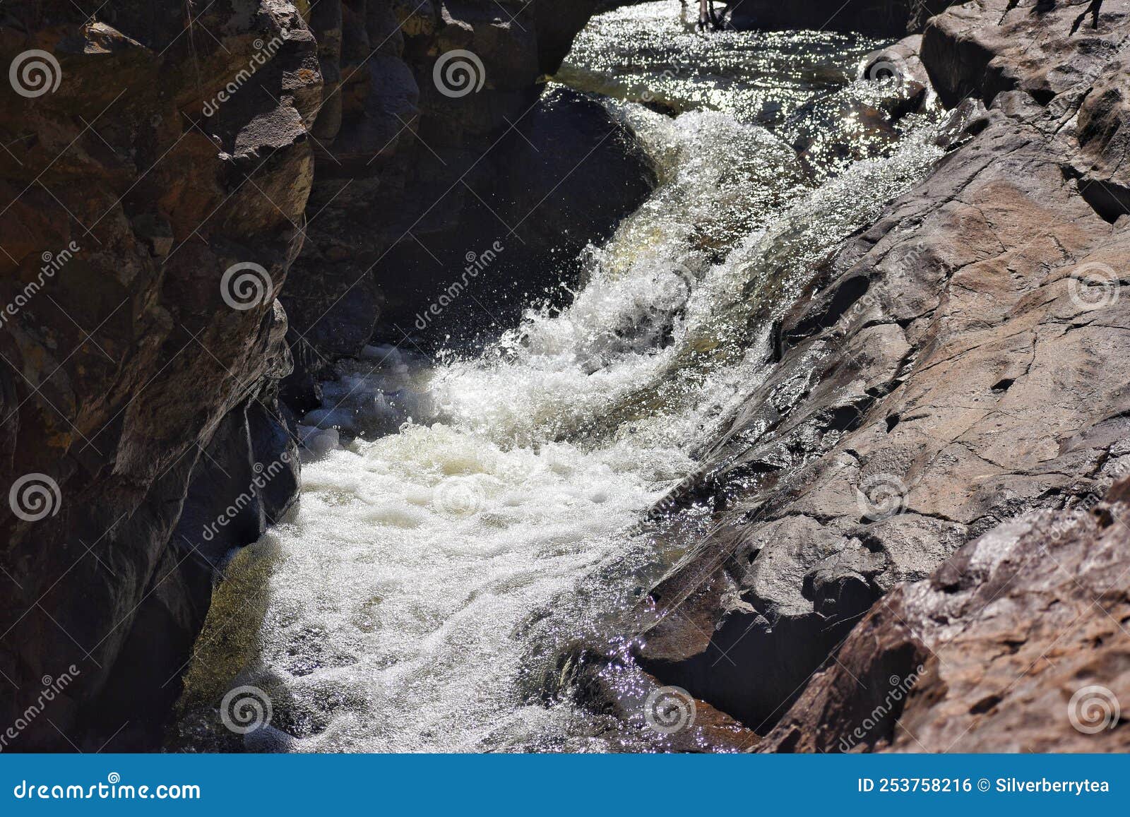 Waterfall slope stock photo. Image of rapid, cliff, waterfall - 253758216