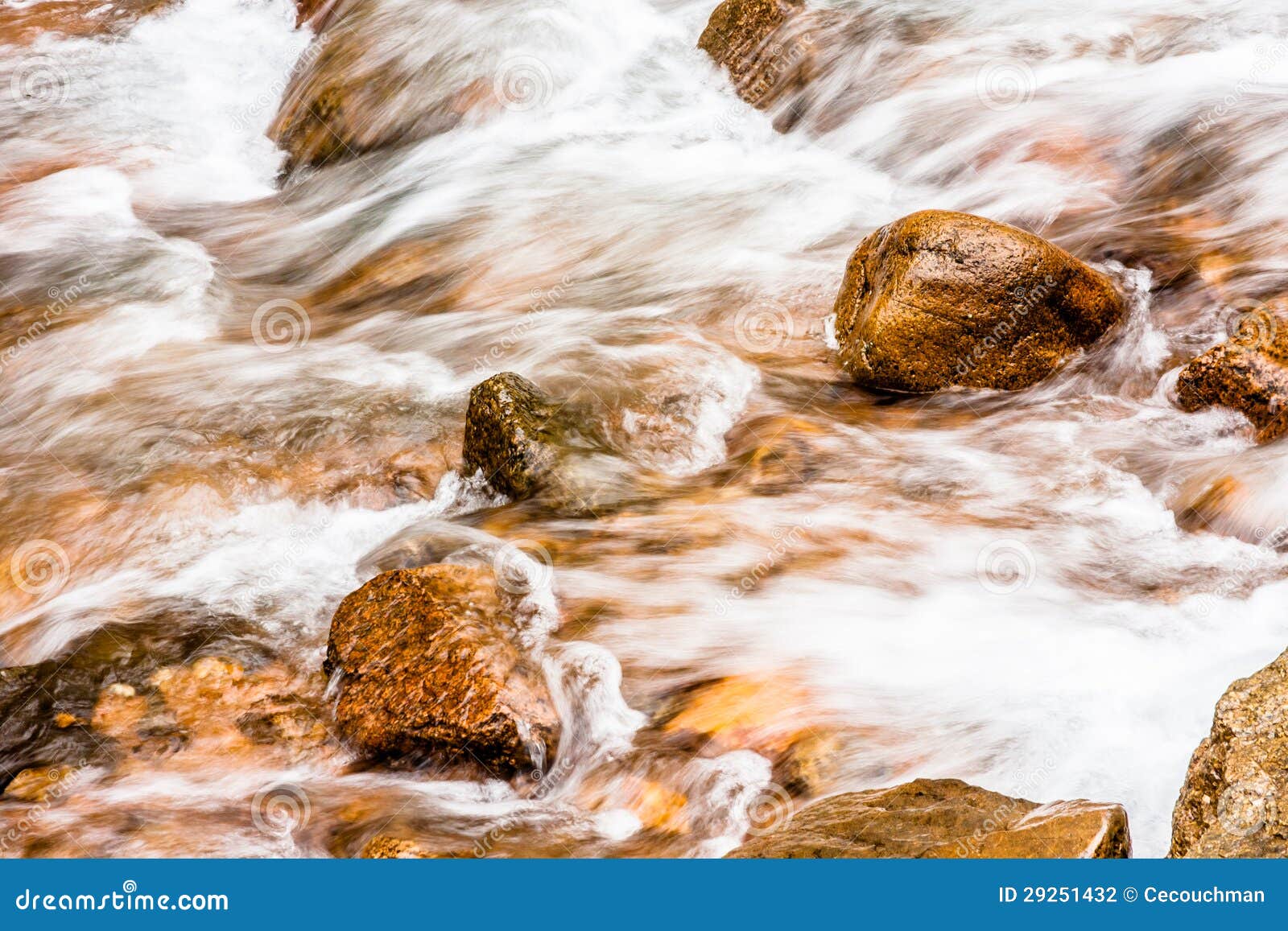 Water Rushing Over River Rocks Stock Photo - Image of mountains ...