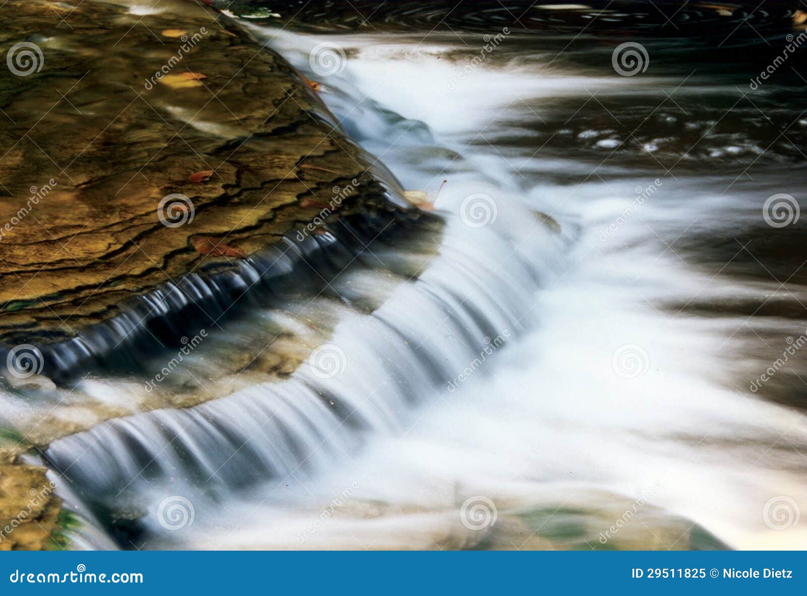 Water Rushing over Rocks stock image. Image of water - 29511825