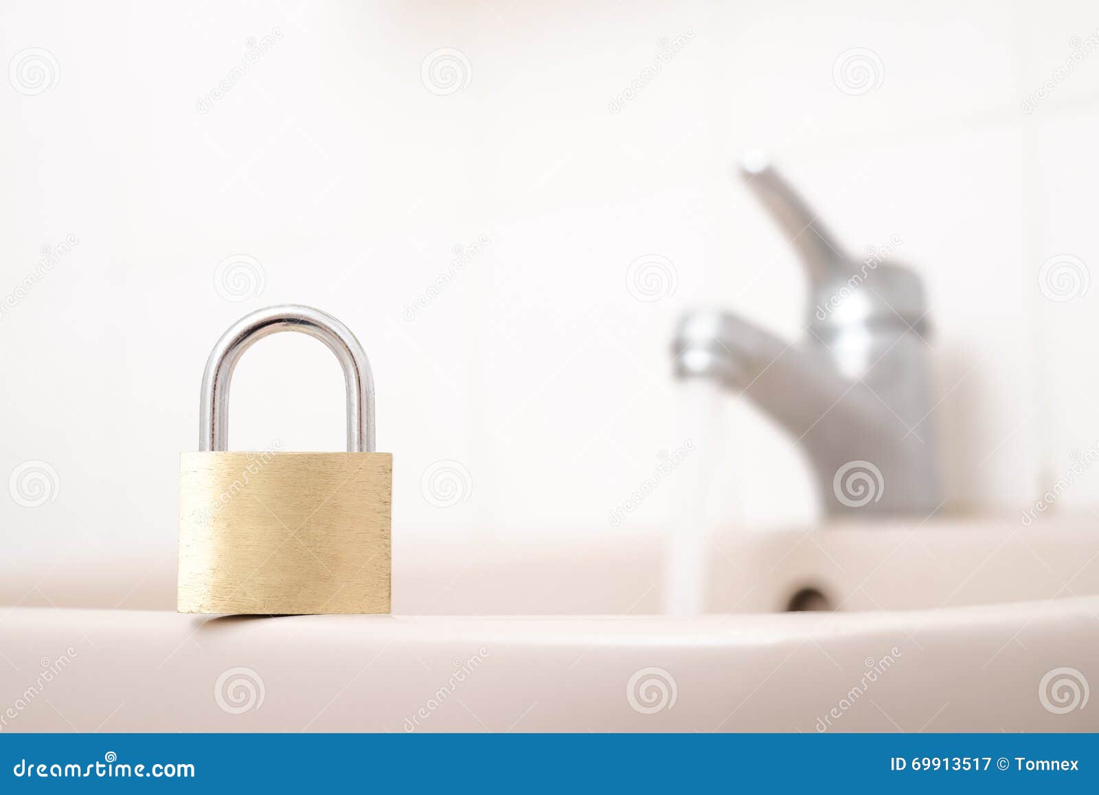 Water Safety Stock Image Image Of Padlock Concept Background 69913517
