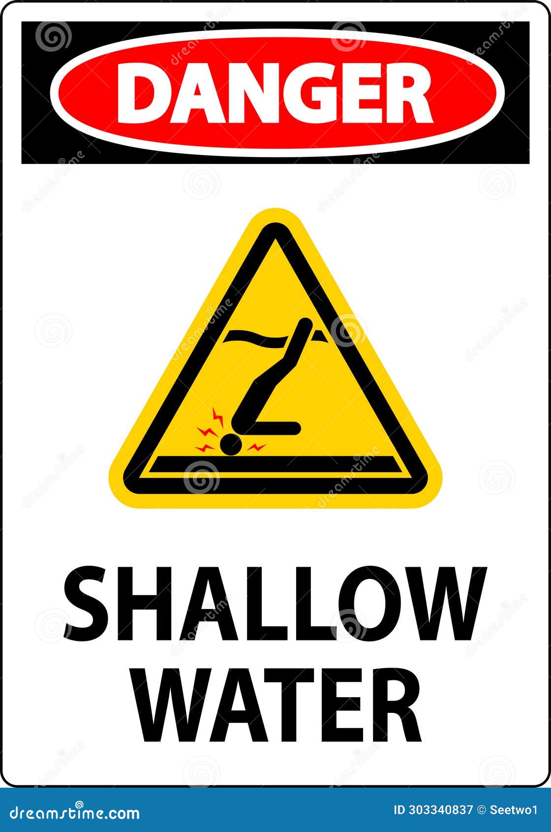 Danger Shallow Rock In Water Vector Graphics Royalty-Free Stock Image ...