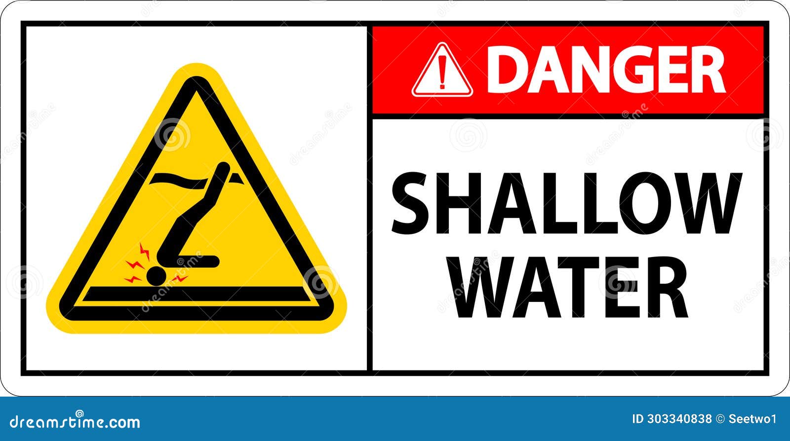 Danger Shallow Rock In Water Vector Graphics Royalty-Free Stock Image ...