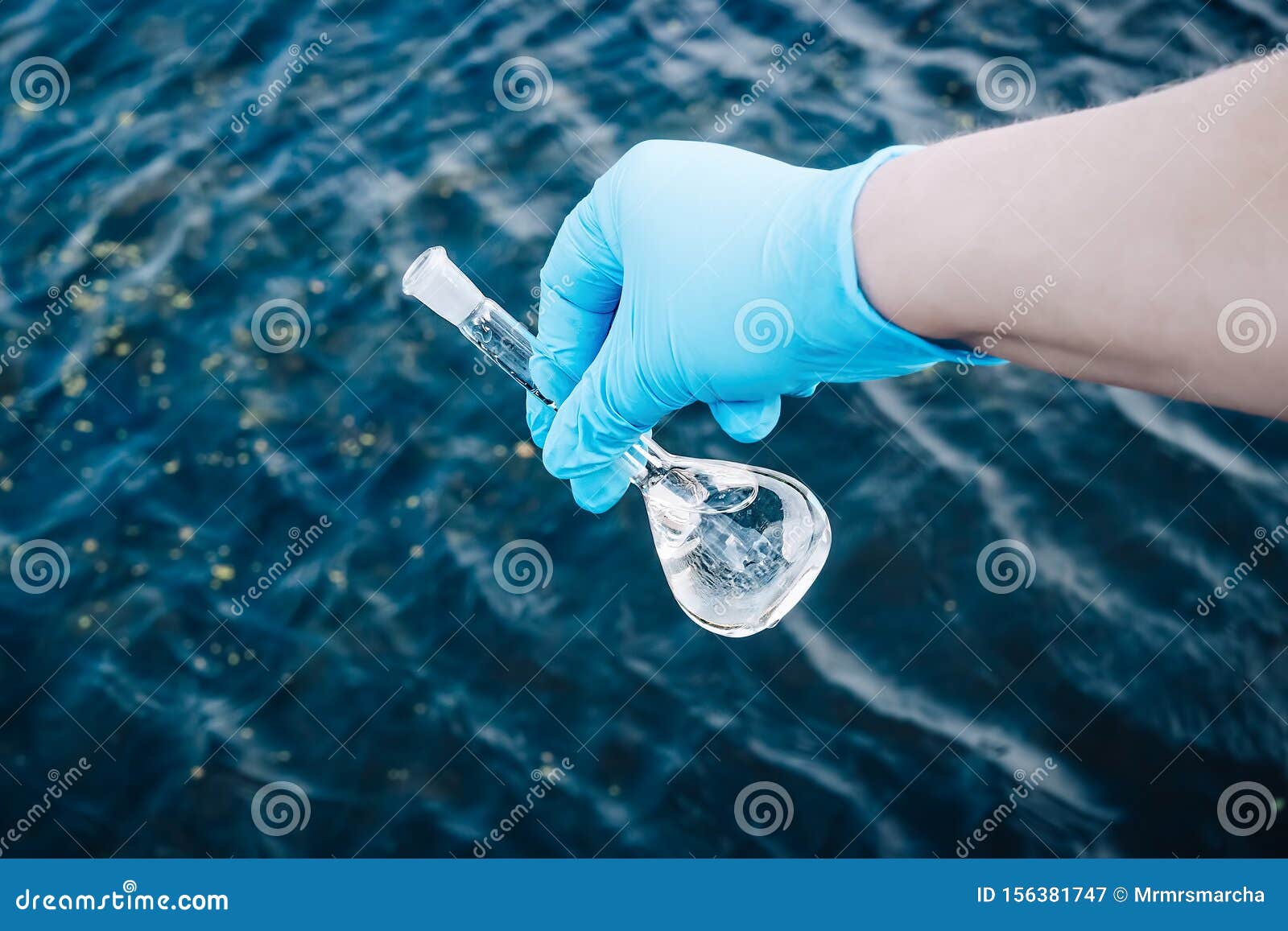 A Water Sample from the River. Water Intake Stock Image - Image of ...