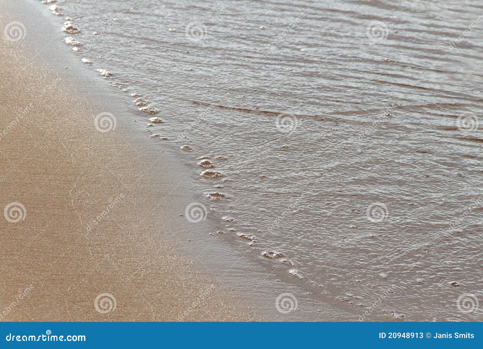 Water on sand. stock image. Image of shore, edge, summer - 20948913
