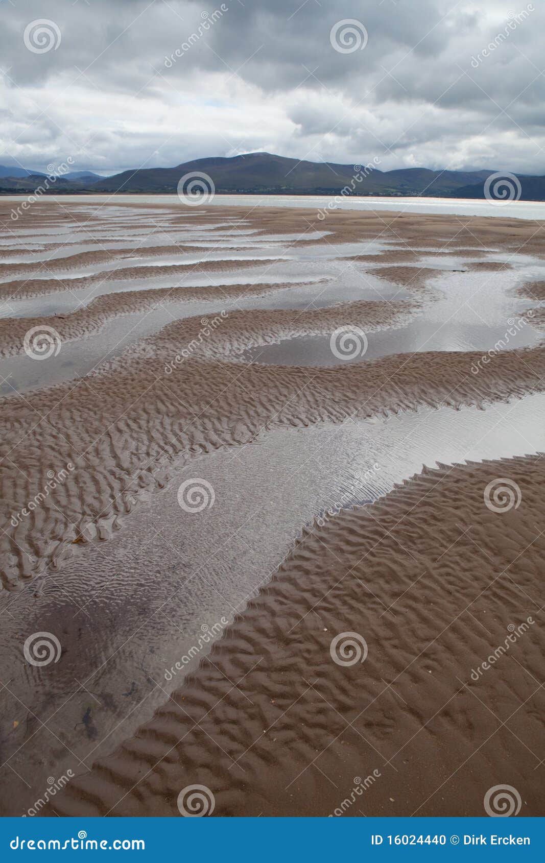 Water Sand Ripples on Irish Beach Stock Photo - Image of landscape ...