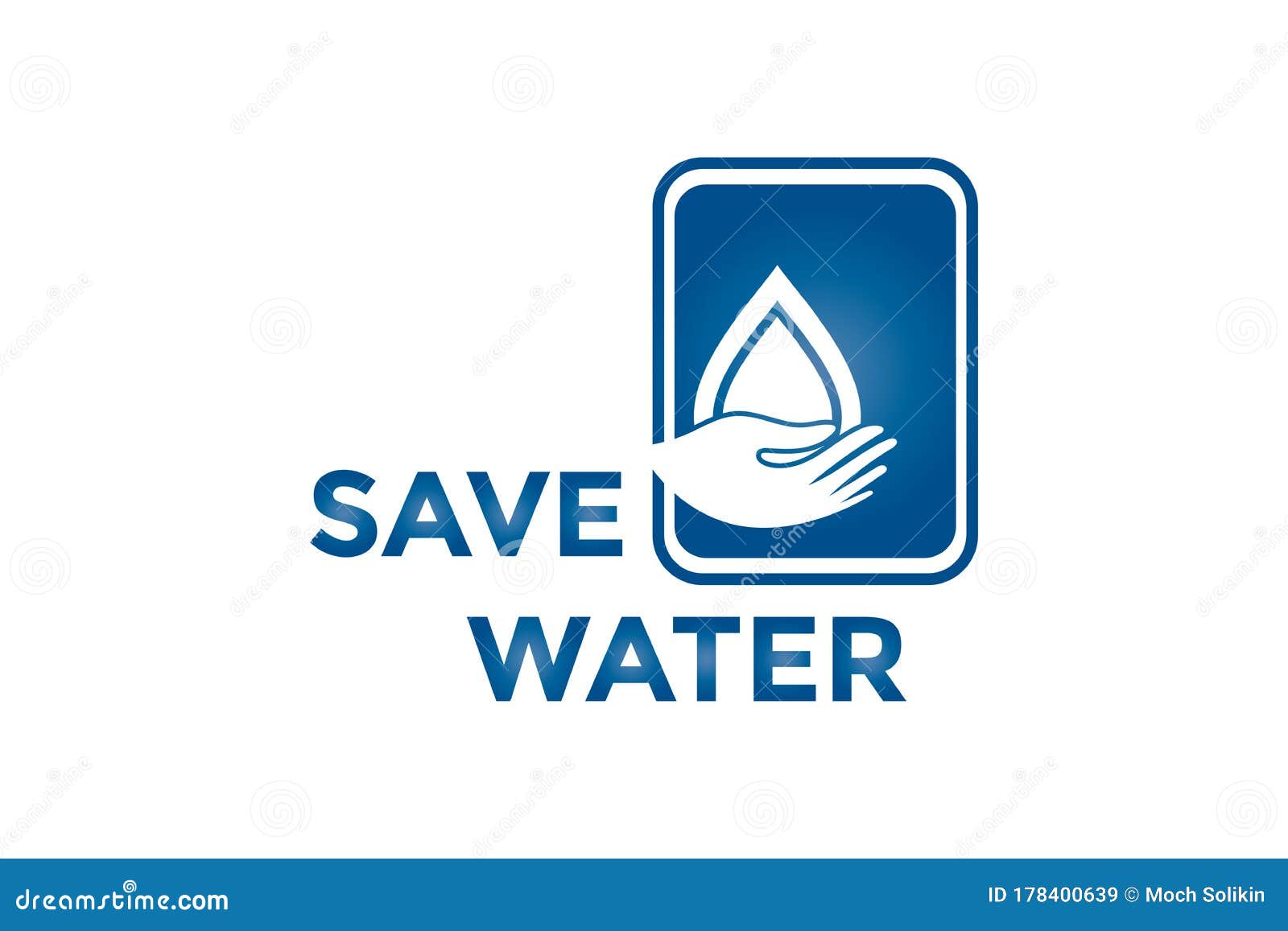 Water Saving Icon. Water Drop Sign Stock Vector - Illustration of save ...