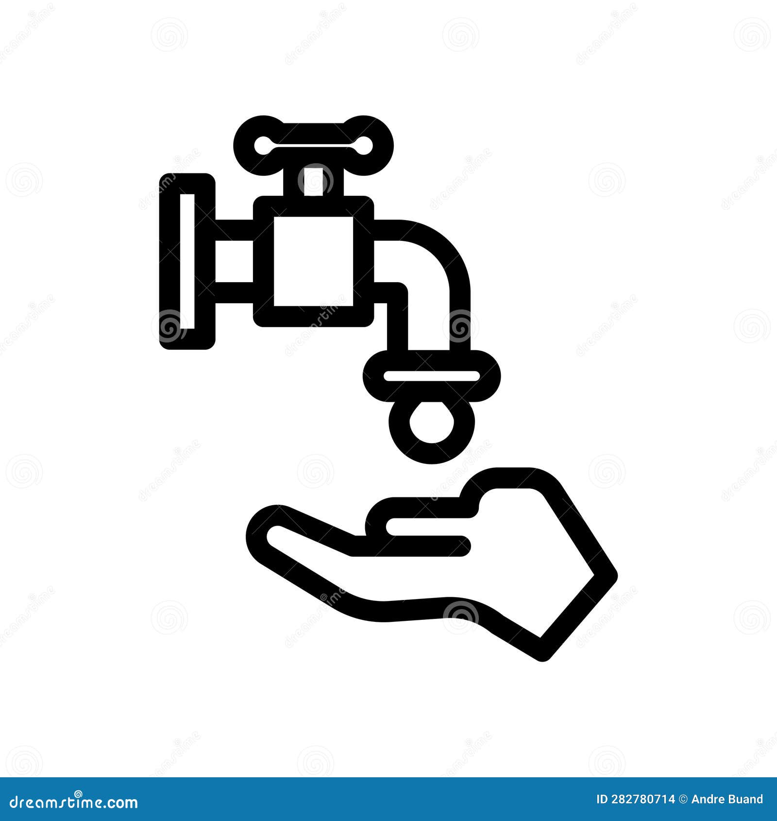 Water Scarcity Line Icon Illustration Stock Vector - Illustration of ...