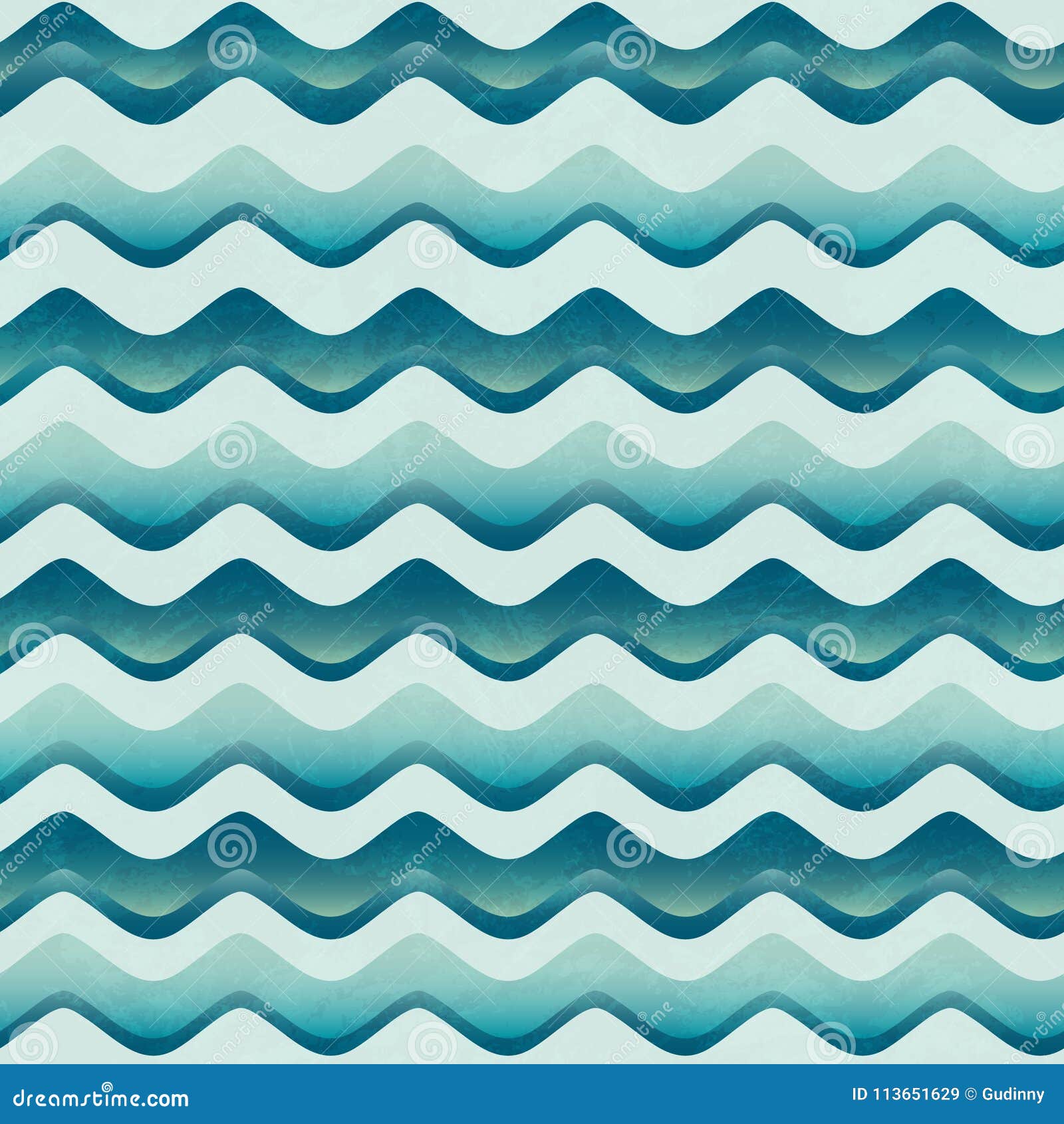 Water Seamless Pattern with Grunge Effect Stock Vector - Illustration ...