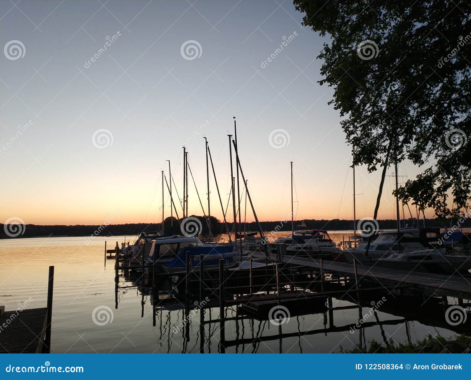 Evening stock photo. Image of ships, water, evening - 122508364
