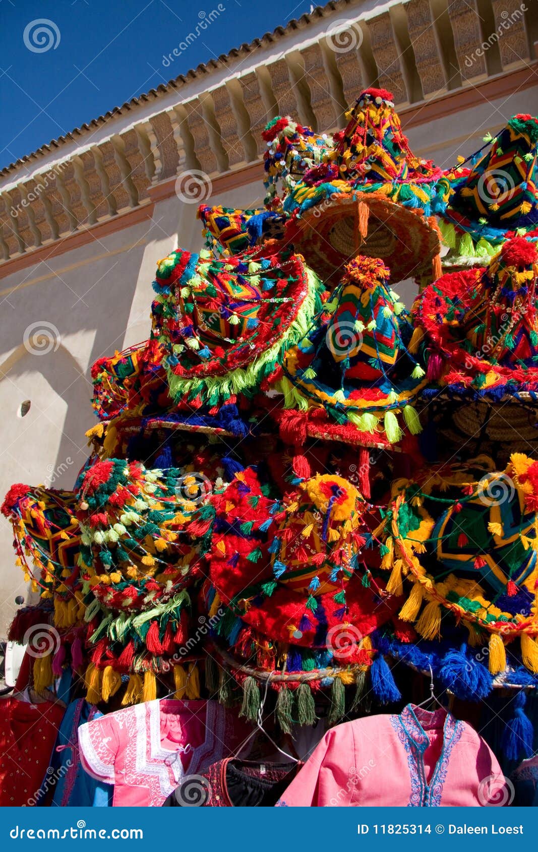 Water Seller Hats in Morocco Stock Photo - Image of colorful, store ...