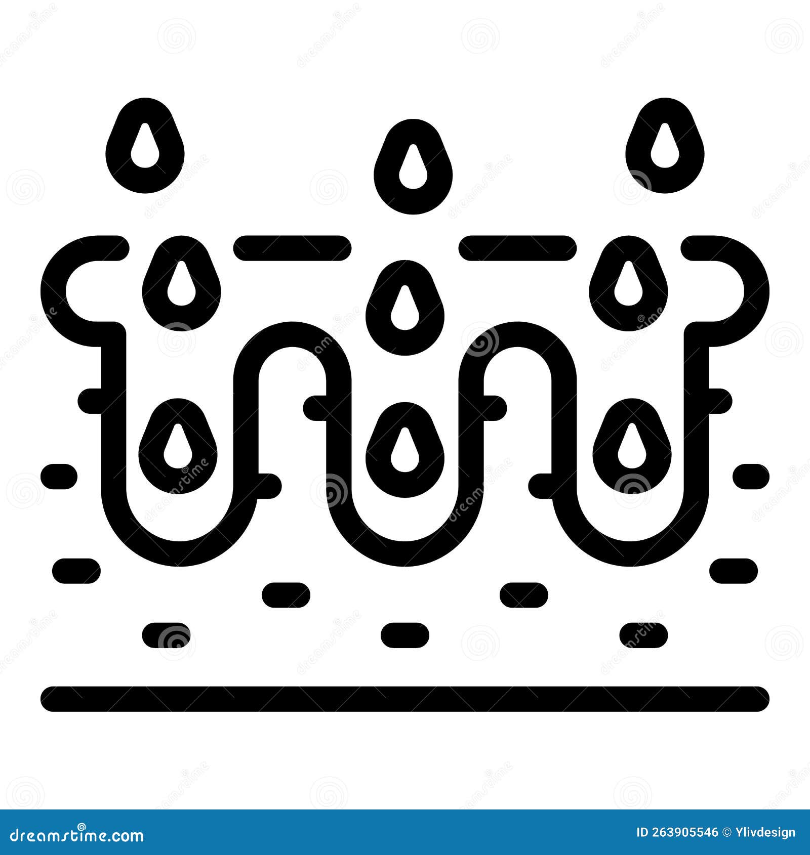 Water Sensor Icon Outline Vector. Control Smart Stock Vector ...