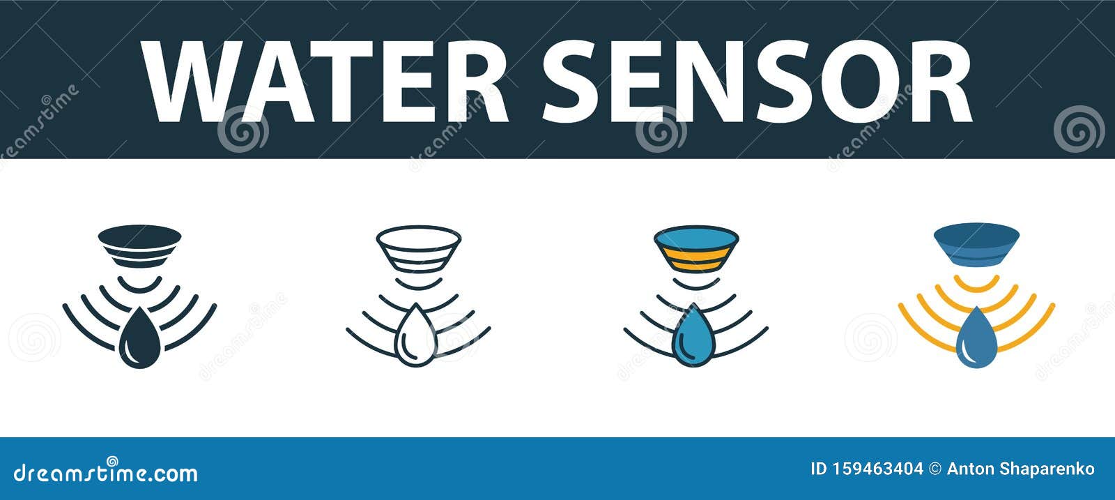Water Sensor Icon Set. Premium Symbol In Different Styles From Sensors ... Water Sensor Icon Set. Premium Symbol In Different Styles From Sensors ...