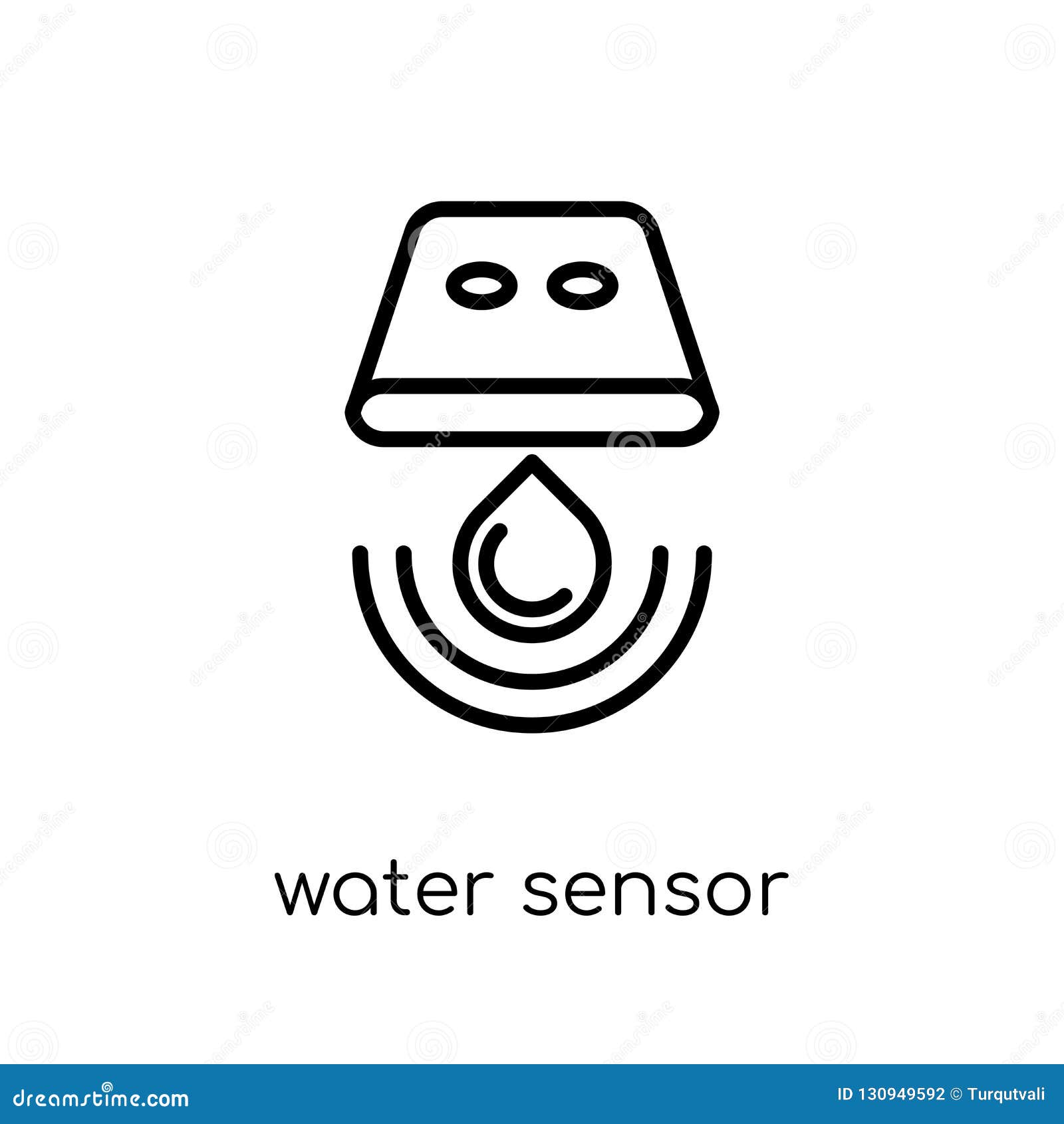 Water Sensor Icon From Sensors Icons Collection. Creative Two Colors ...