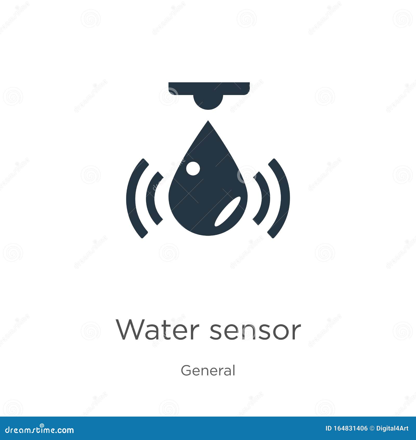 Water Sensor Icon Vector. Trendy Flat Water Sensor Icon from General ...