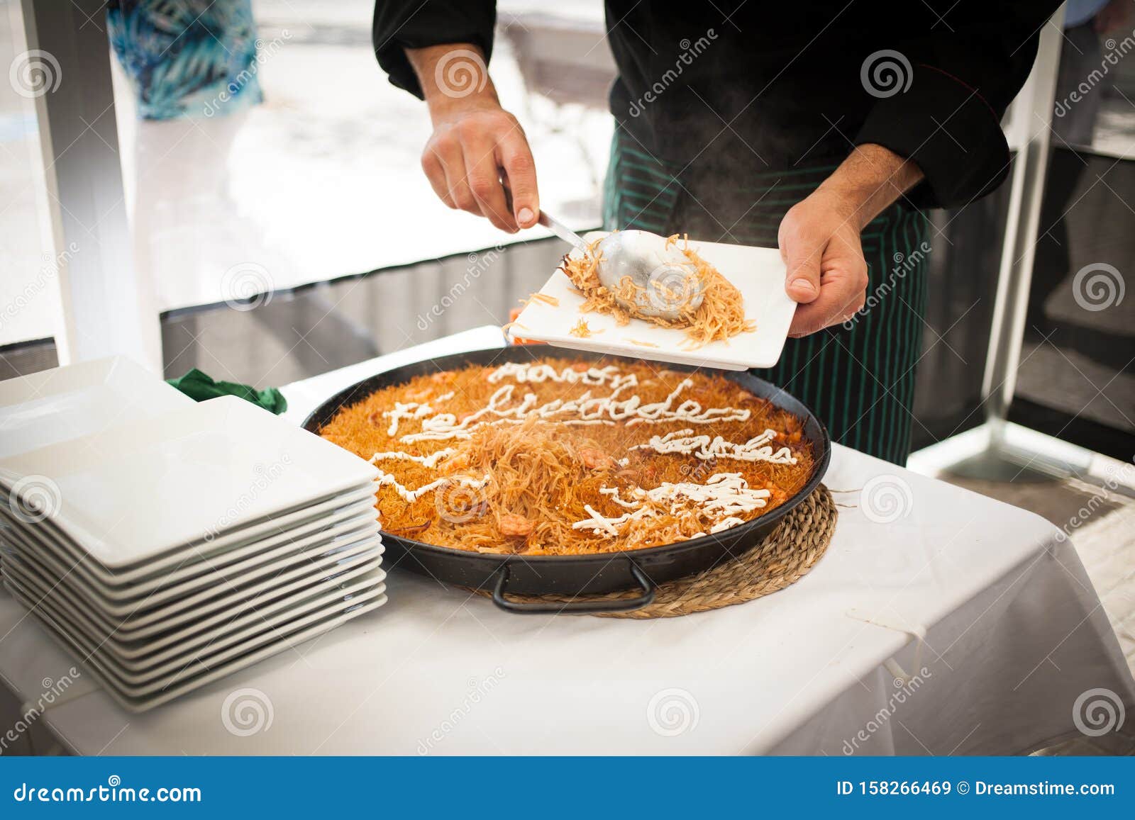 Water Serving Food in a Restaurant Stock Image - Image of cola ...