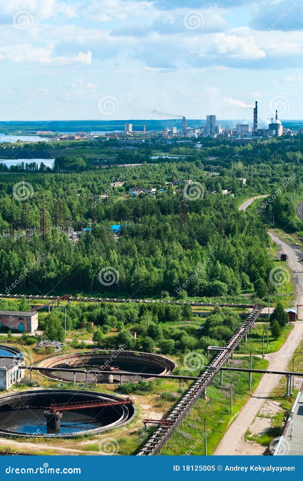 Water Sewage Station and Factory Stock Image - Image of organism ...