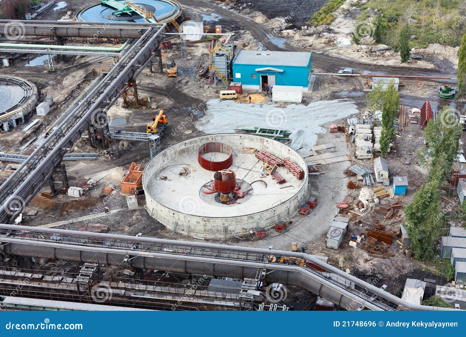 Water Or Sewage Pipes On The Street Reconstruction Site For New ...