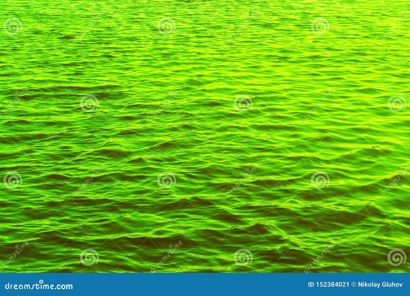 Water with Shadow and Waves of Green. Stock Image - Image of summer ...
