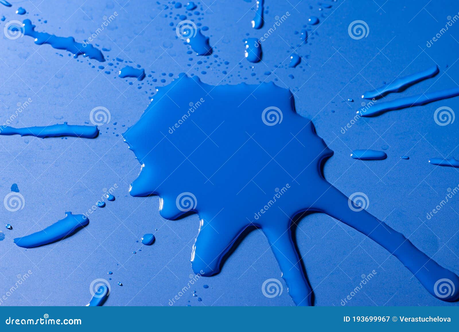 A Water Shape on a Blue Background Stock Image - Image of clean ...