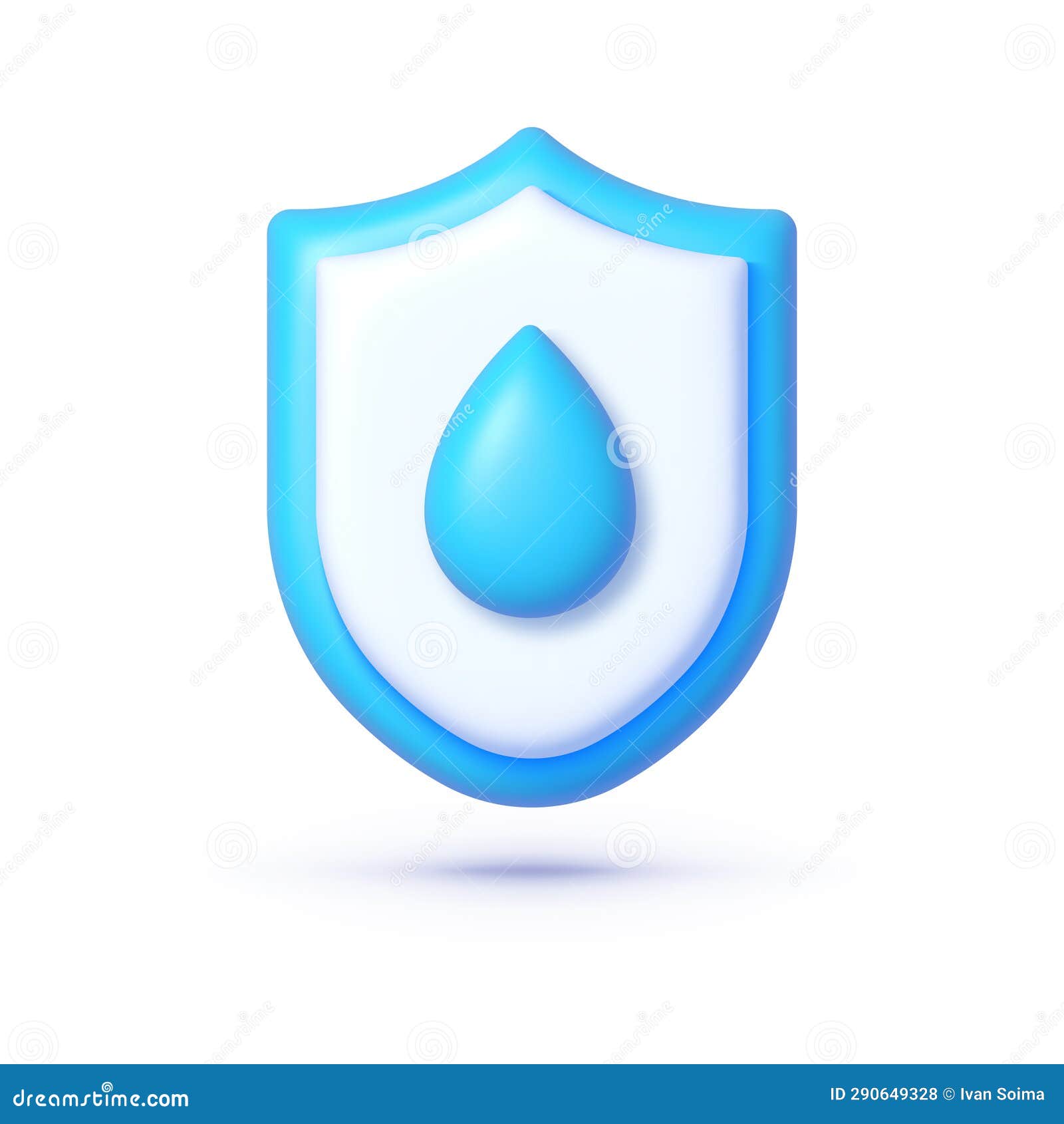 Water Shield 3d, Great Design for Any Purposes. Internet Network ...