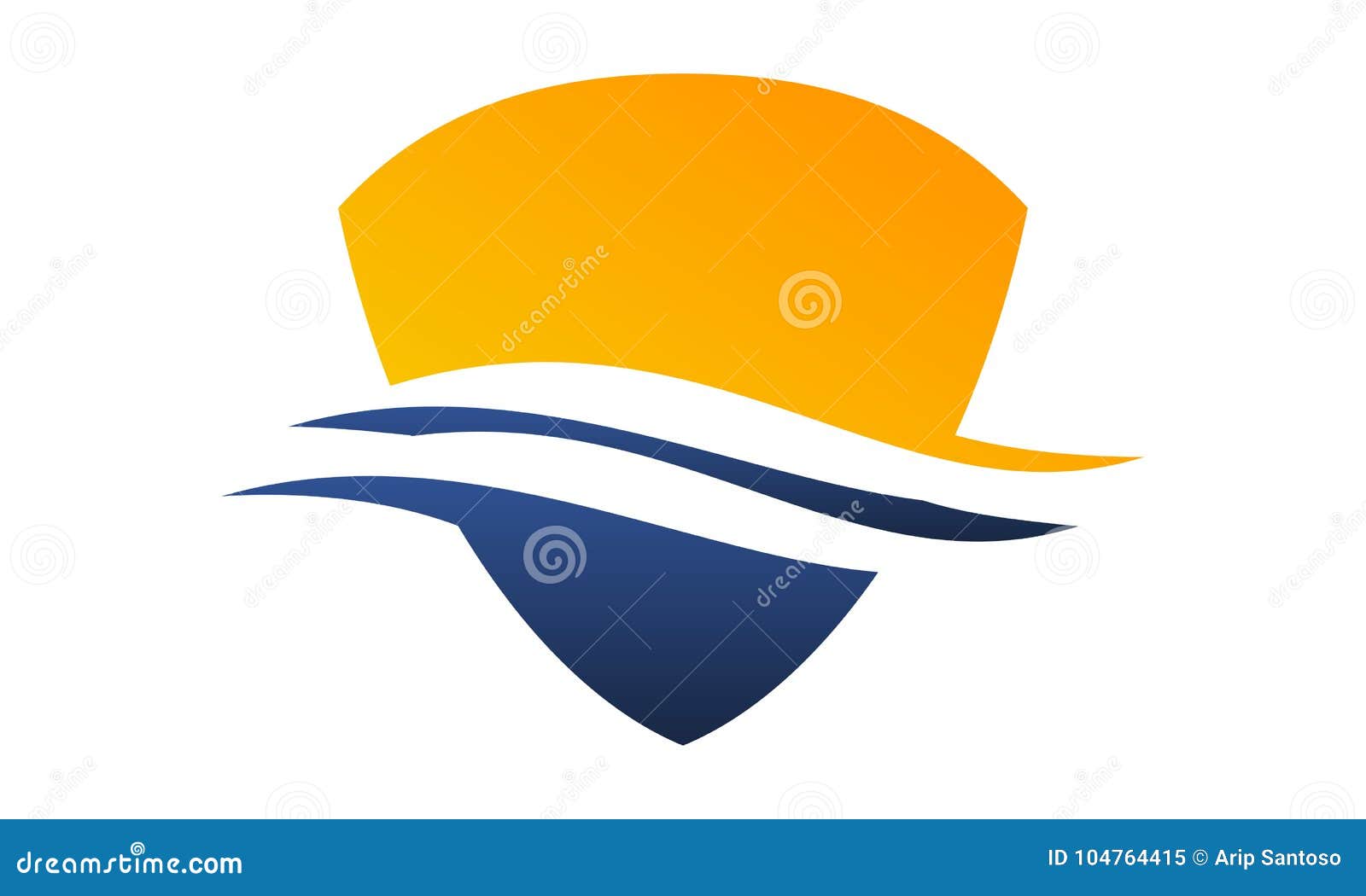 Water Shield Template stock vector. Illustration of protection - 104764415