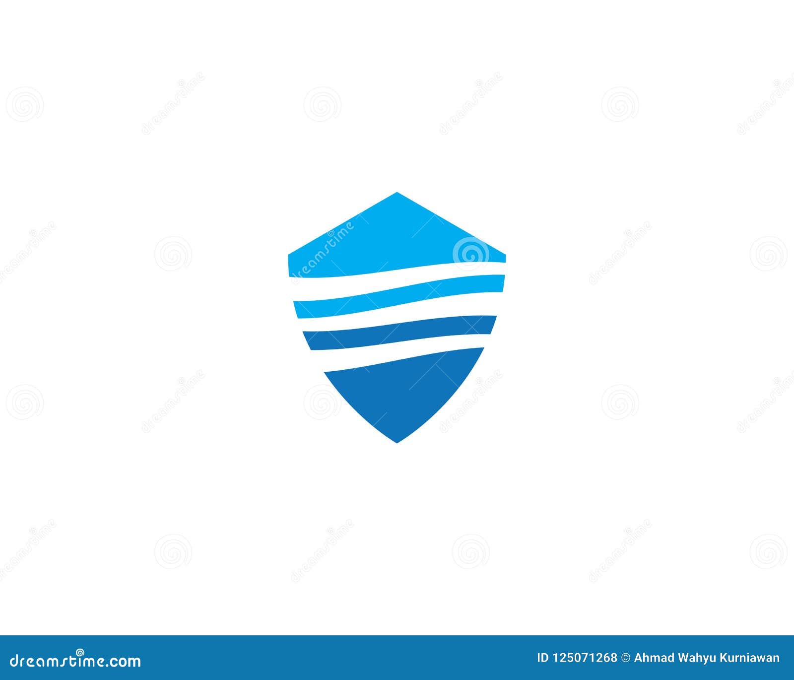 Water Shield logo template stock vector. Illustration of brand - 125071268