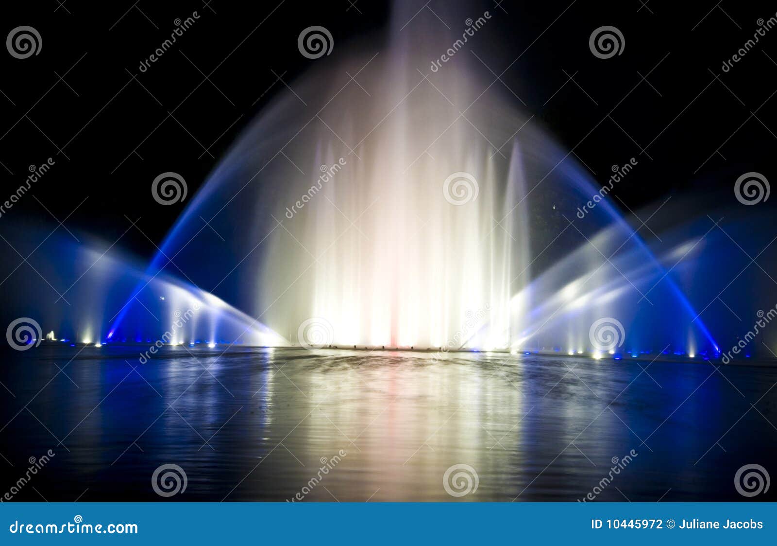 Water show stock photo. Image of lightshow, lake, europe - 10445972
