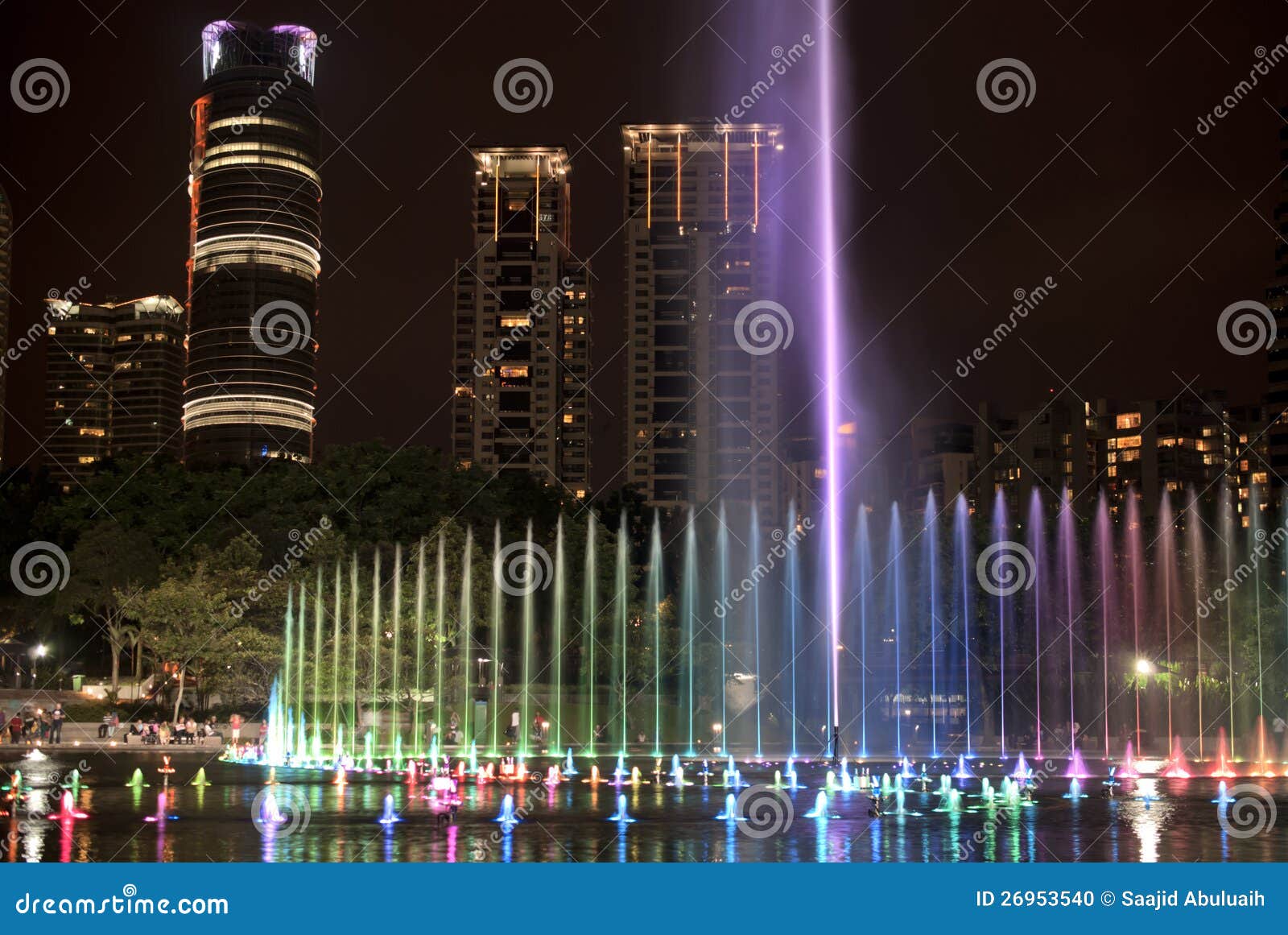 Water show stock photo. Image of flare, fountains, laser - 26953540
