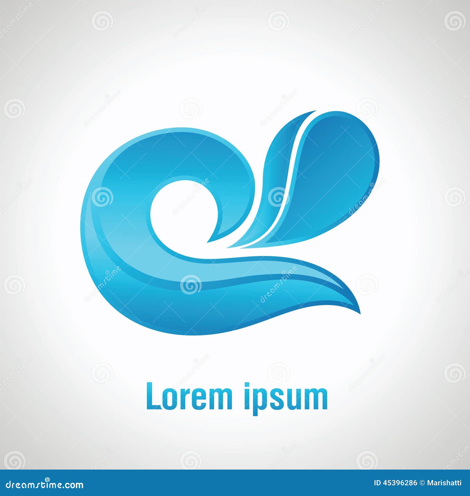 Water Simbol Vector Illustration Design Element Stock Vector ...