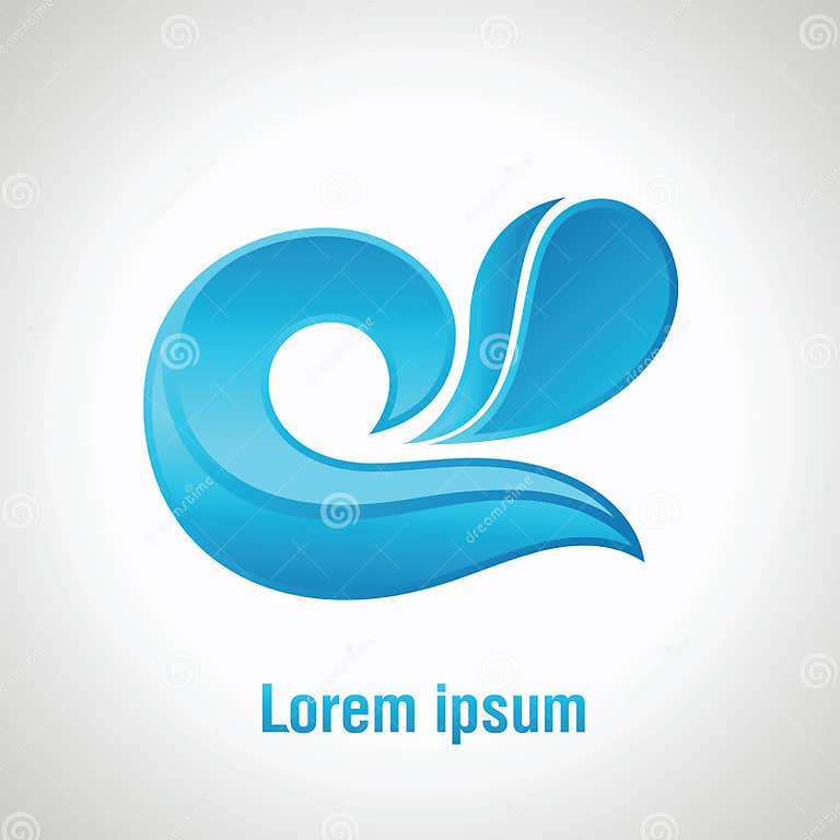 Water Simbol Vector Illustration Design Element Stock Vector ...