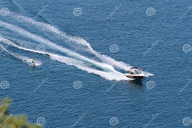 Water ski stock image. Image of ride, vessel, yacht, ocean - 29478679