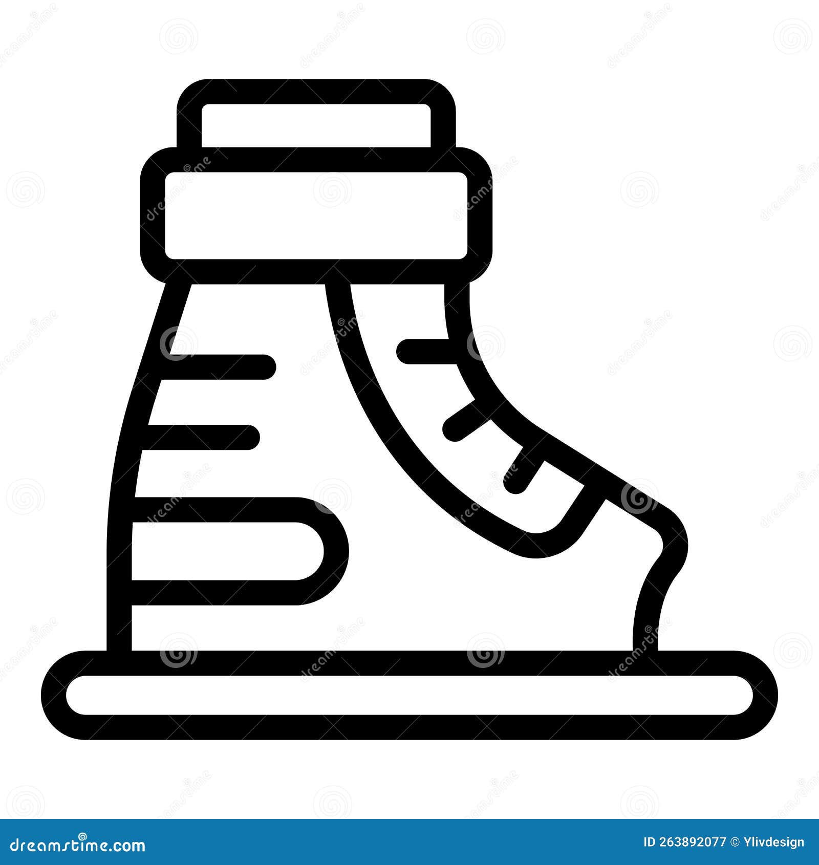 Water Ski Boot Icon Outline Vector. Sea Fun Stock Illustration ...