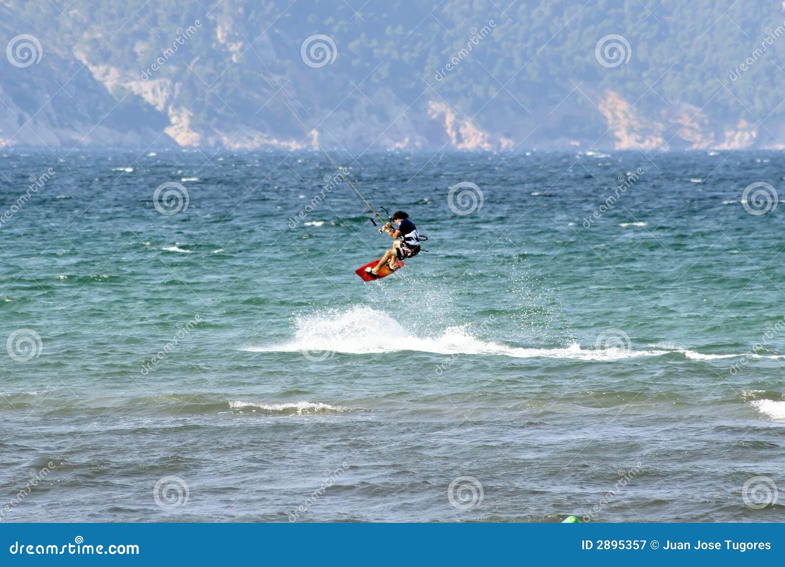 Water-skier in mid-jump stock image. Image of extreme - 2895357