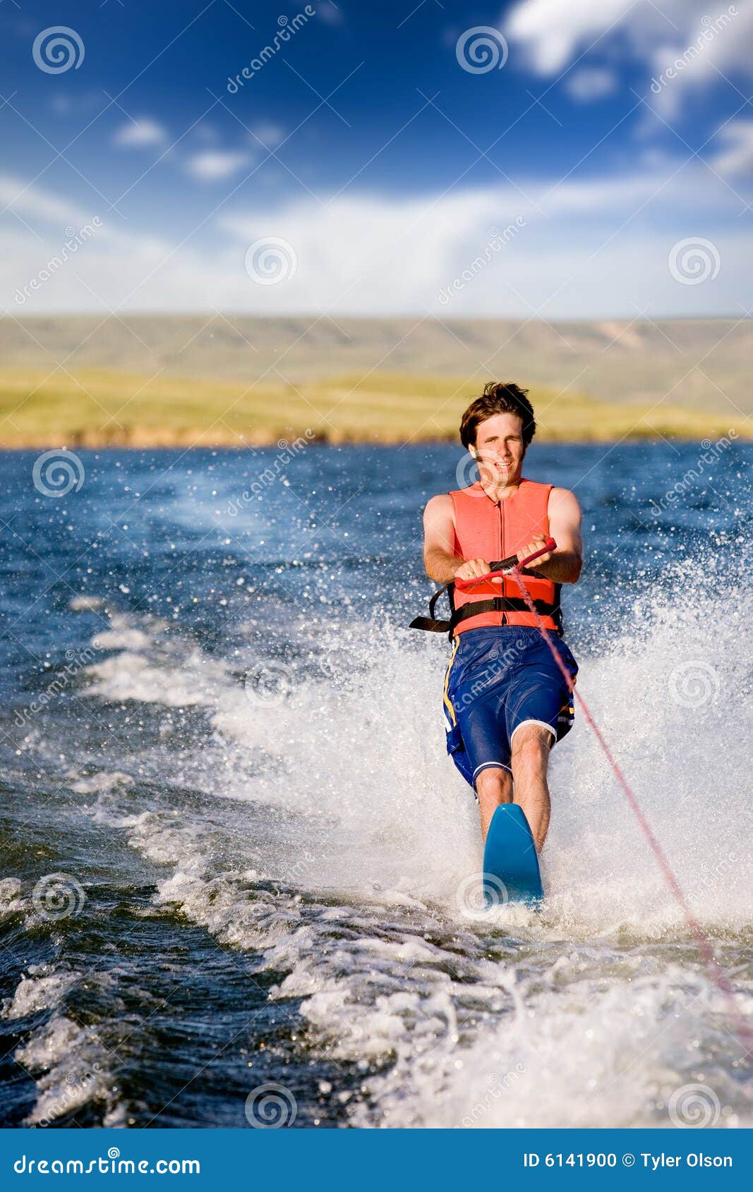 Water Skiing stock photo. Image of exercise, water, waterskiing - 6141900