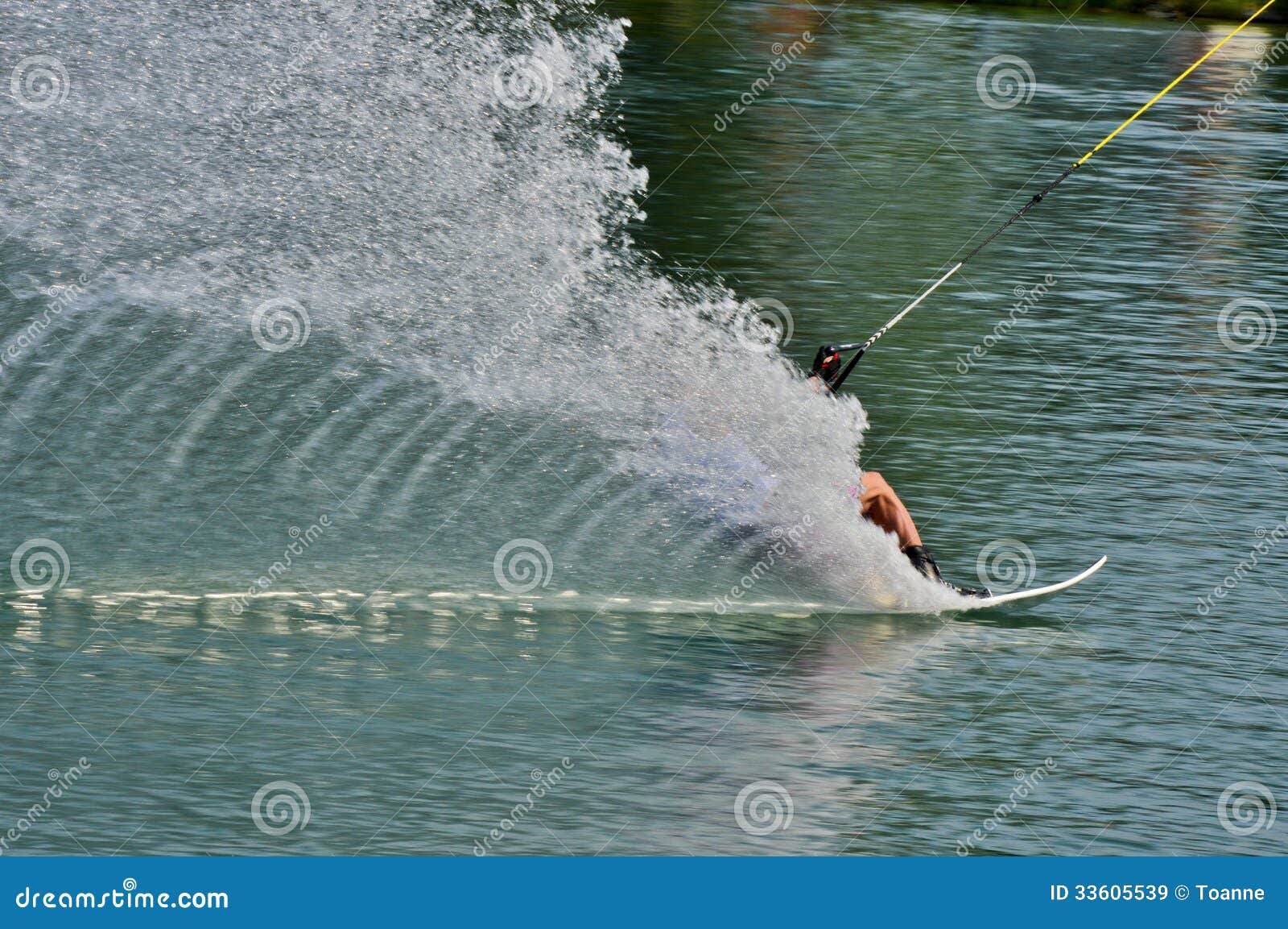 Water skiing stock image. Image of alive, adult, adventure - 33605539