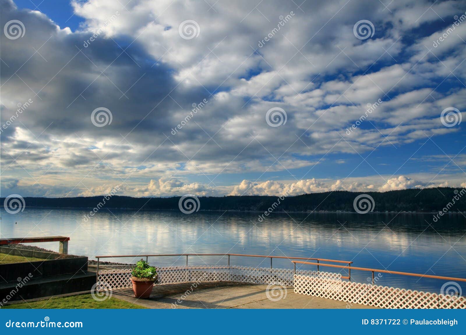Water and Sky View stock photo. Image of cloud, natural - 8371722