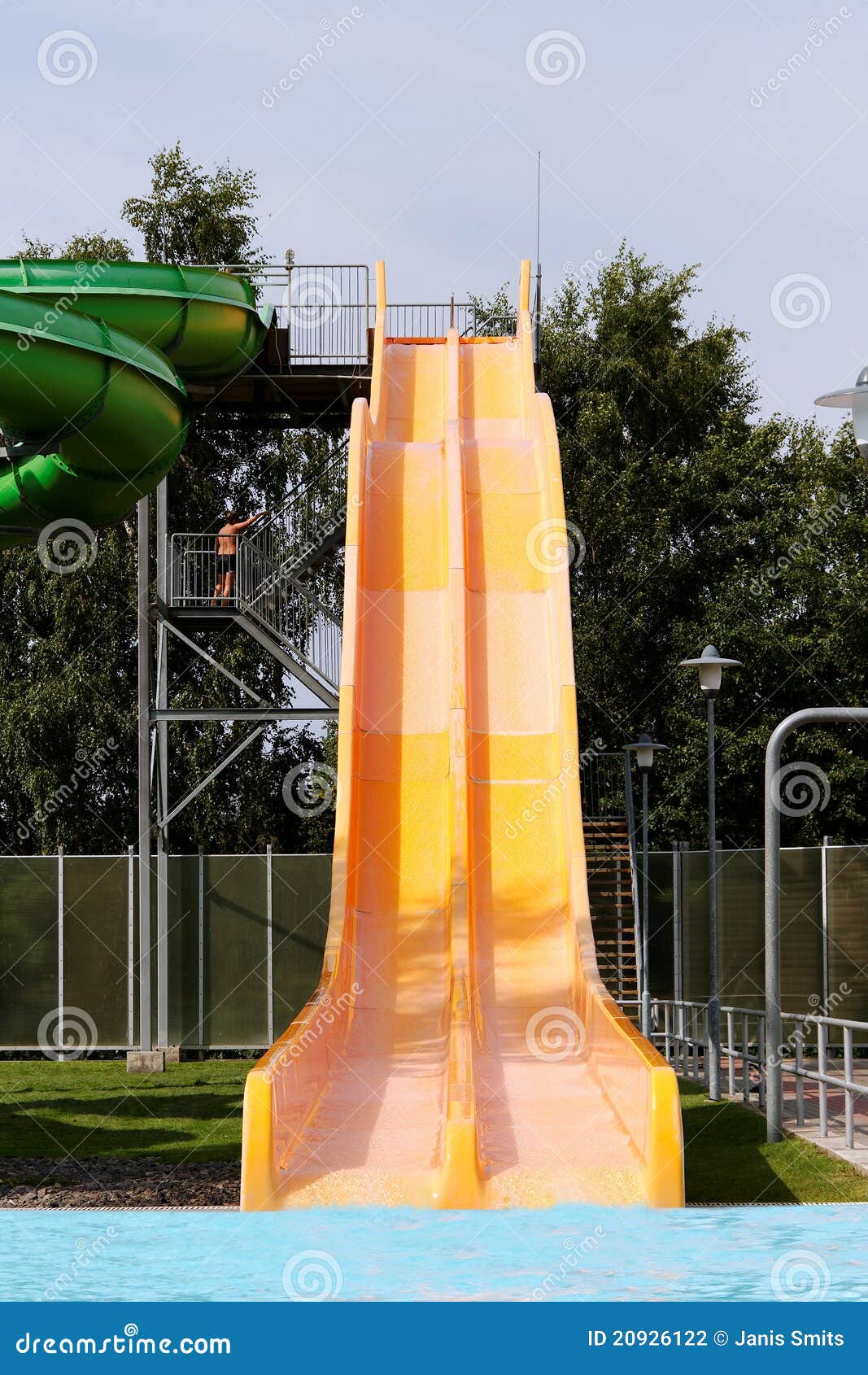 Water slide. stock photo. Image of water, park, vertical - 20926122