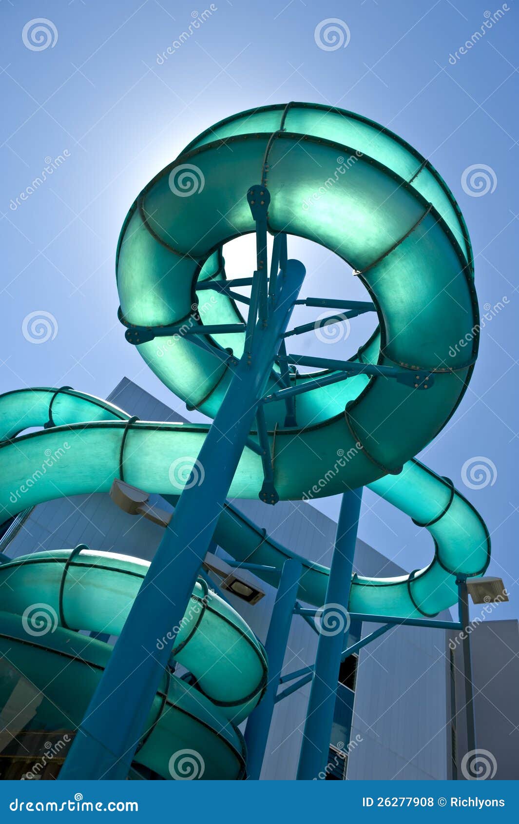 Water Slide stock photo. Image of blue, speed, relax - 26277908