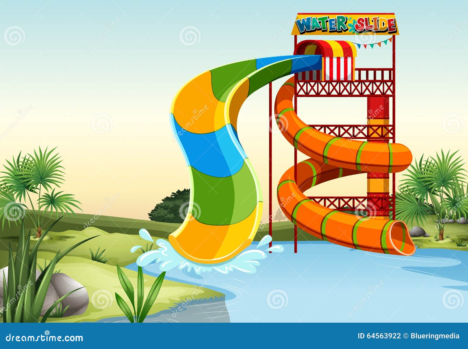 Water Slide Design - Architect Blueprint Royalty-Free Stock Photography ...