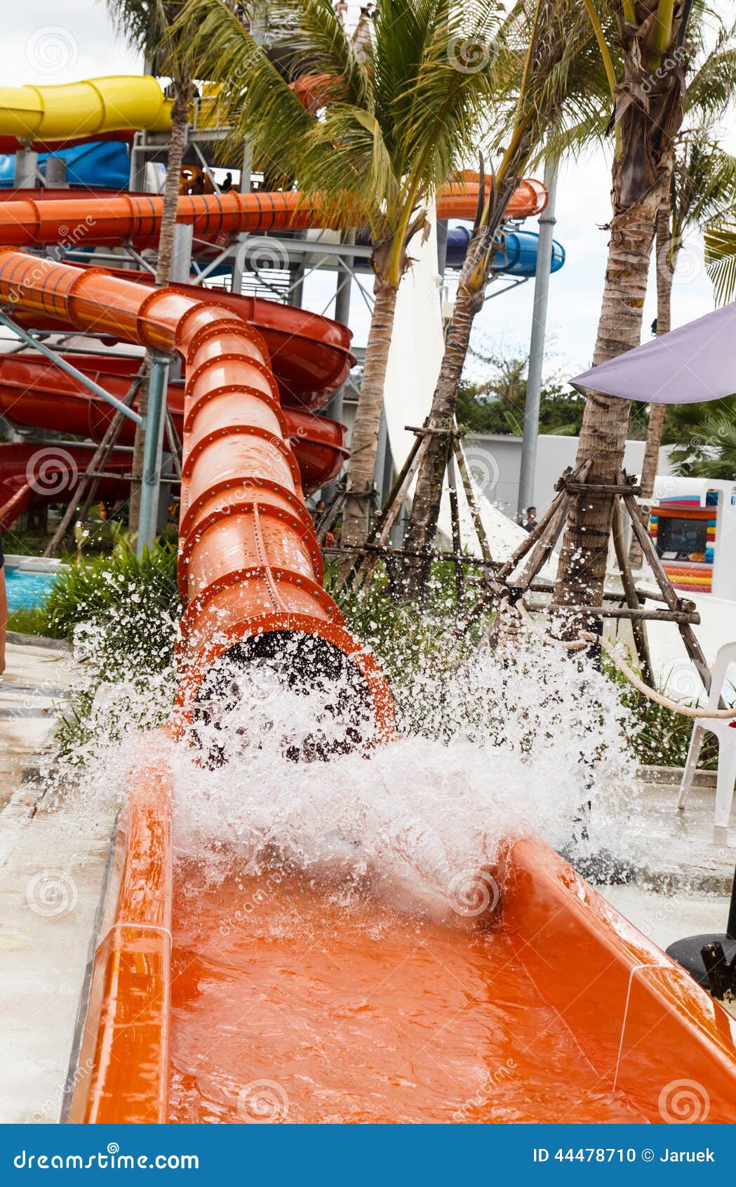 Water sliders stock photo. Image of vacation, childhood - 44478710