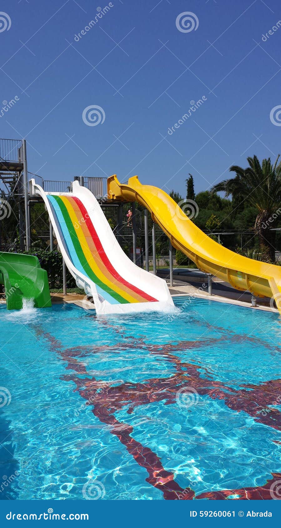 Water slides stock image. Image of summer, slides, blue - 59260061