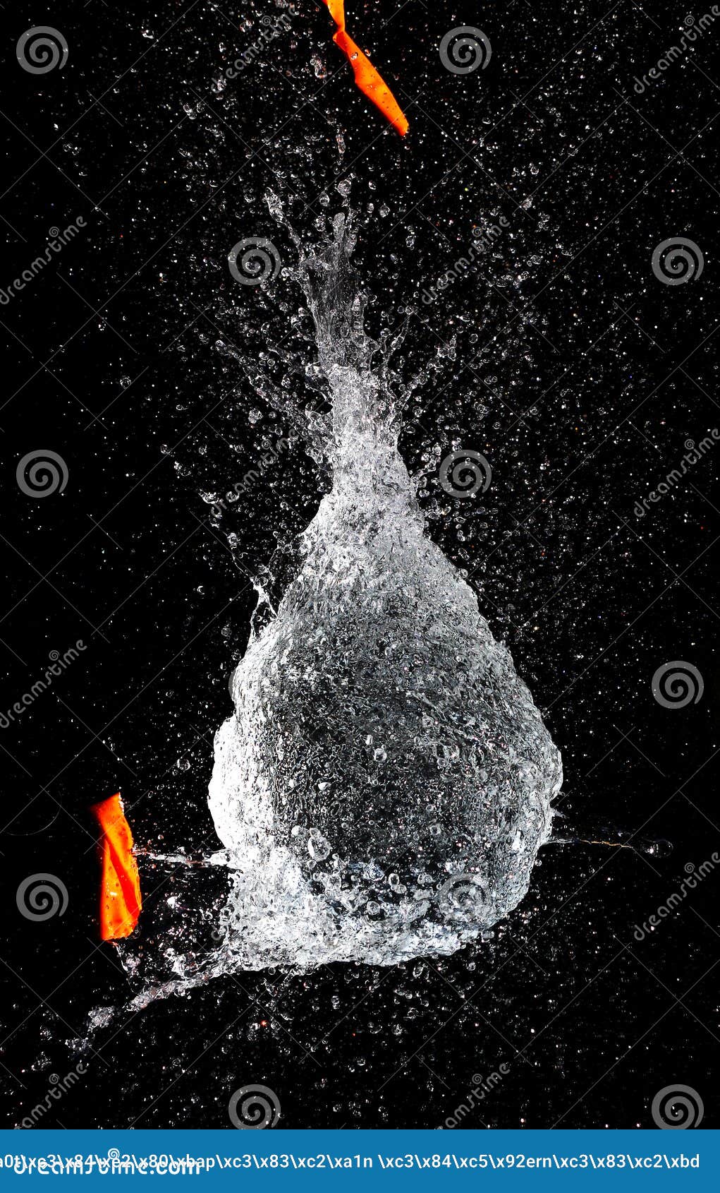 Water slow motion stock photo. Image of drops, background - 15409128