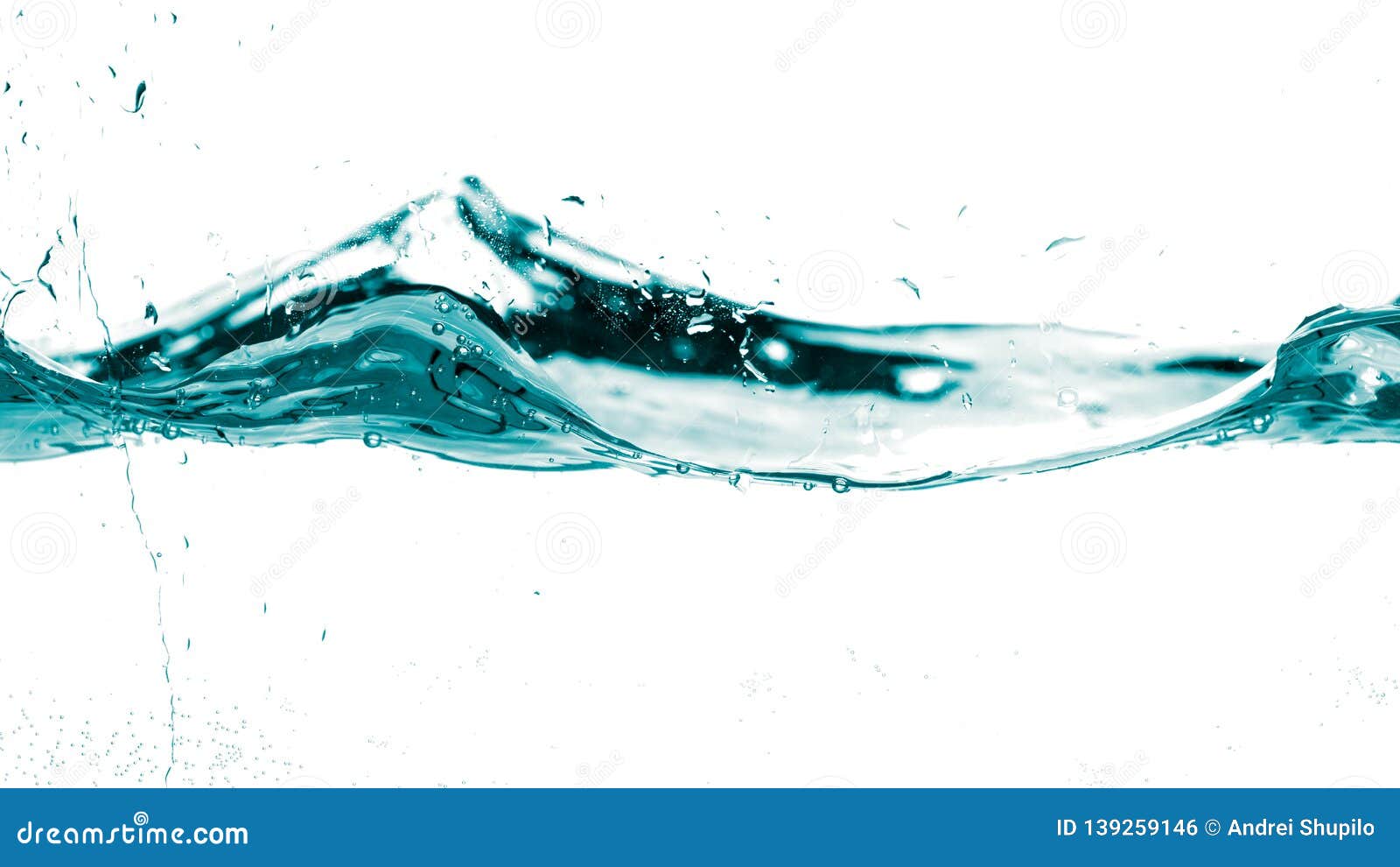 Water Smooth Wave in a Wave on White Background Stock Photo - Image of ...