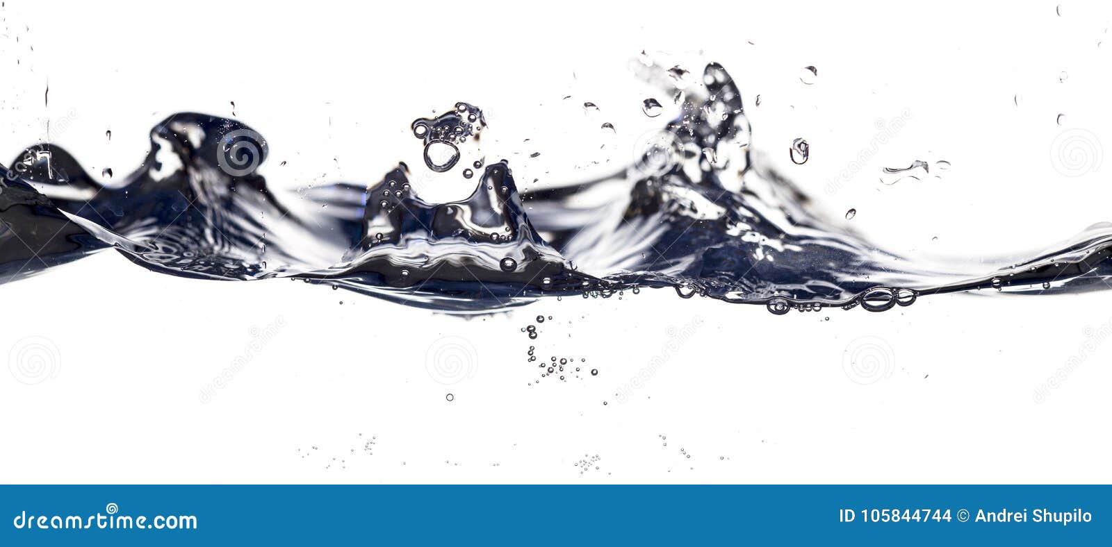 Water Smooth with Waves on the Isolated on White Background Stock Photo ...