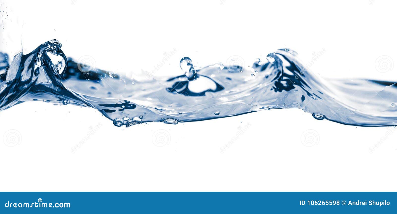 Water Smooth with Waves on the Isolated on White Background Stock Photo ...