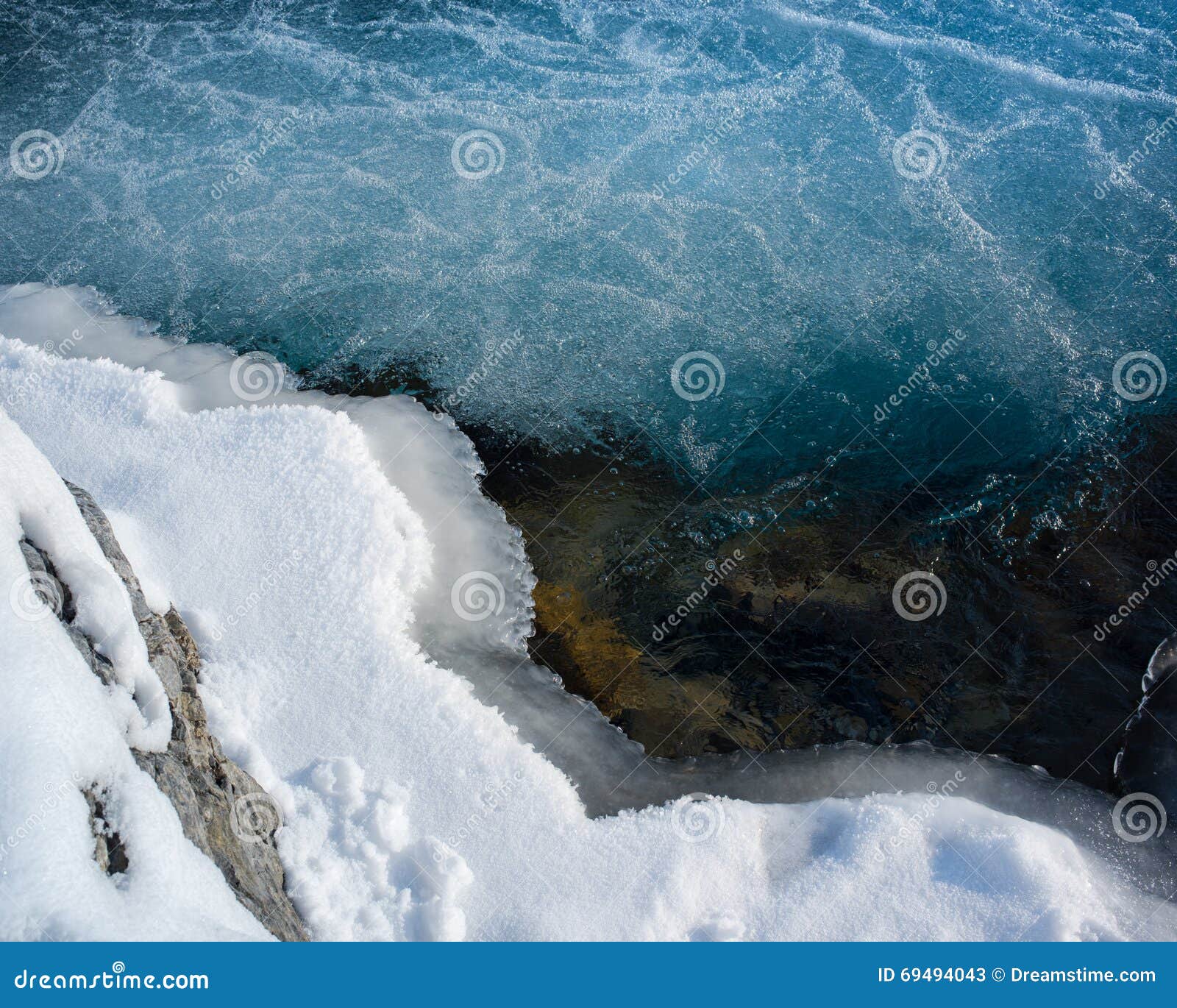 Water snow and ice stock image. Image of frost, texture - 69494043