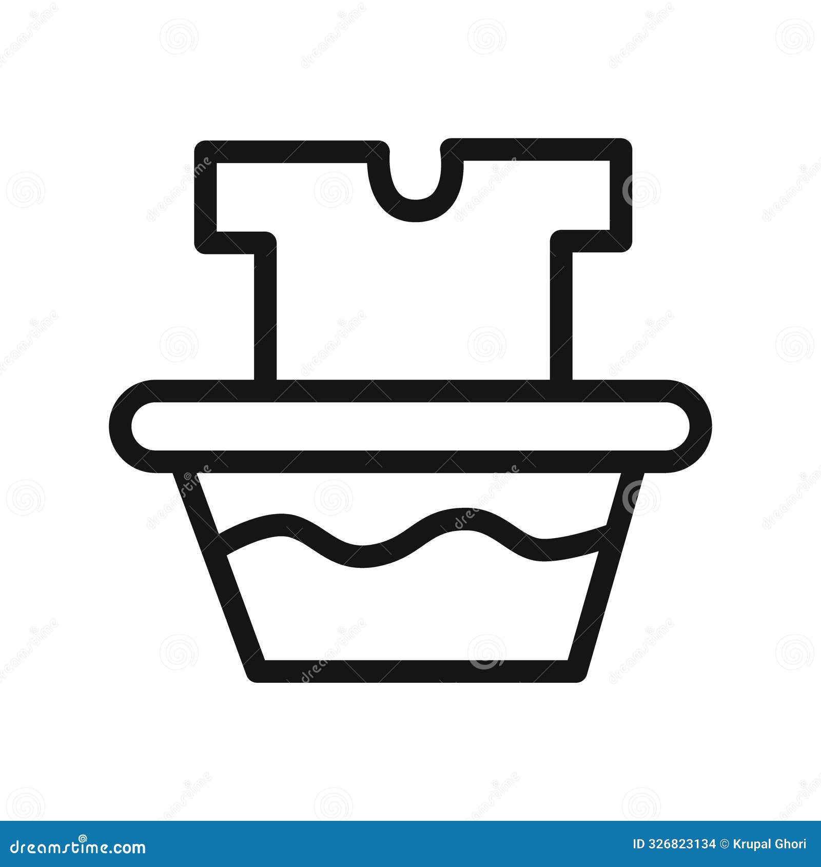 Water Soak Icon Black Line Art Vector Logo Set | CartoonDealer.com ...