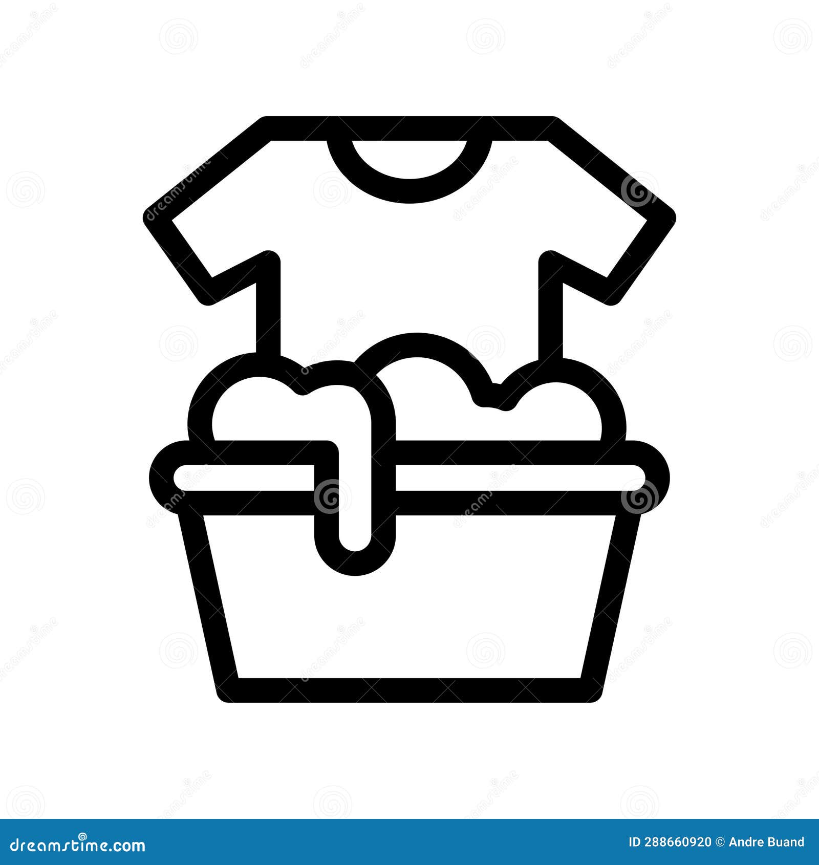 Water Soak Line Icon Illustration Vector Graphic Stock Vector ...
