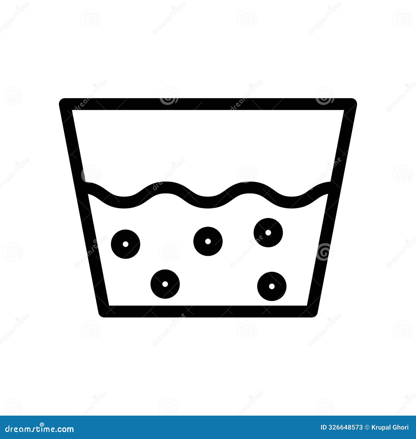 Water Soak Icon Black Line Art Vector Logo Set | CartoonDealer.com ...