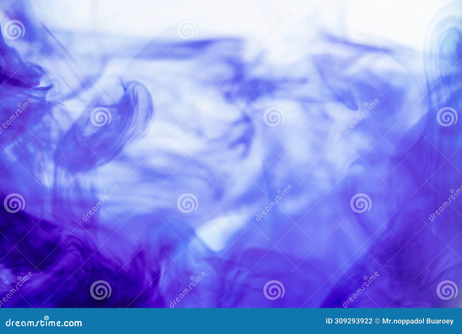 Water Soluble Blue Photograph There are Patterns Created by the Flow of ...